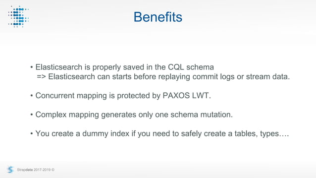 Elassandra schema management - Apache Con 2019 | PPTX