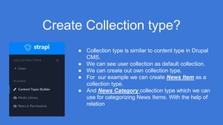 RESTFul API for news application using strapi headless cms | PPT