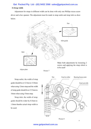 Strapping machine manual | PDF