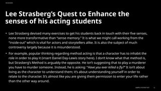 Sharpening the Five Senses through “Sense Memory” for Rich and Layered ...