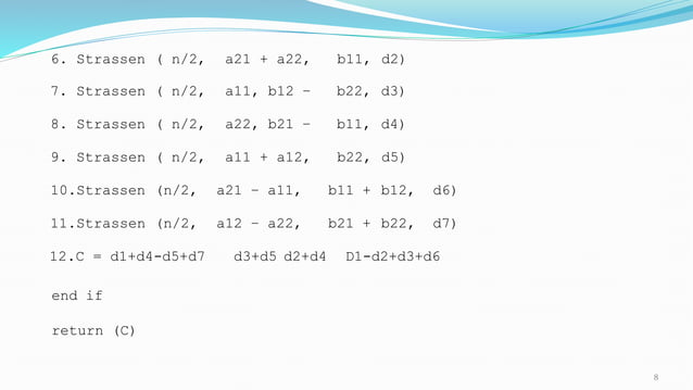 Strassen’s Algorithm.pptx