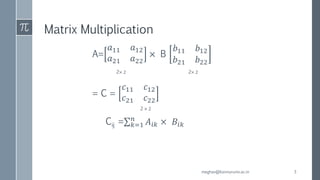 Strassen's matrix multiplication | PPT