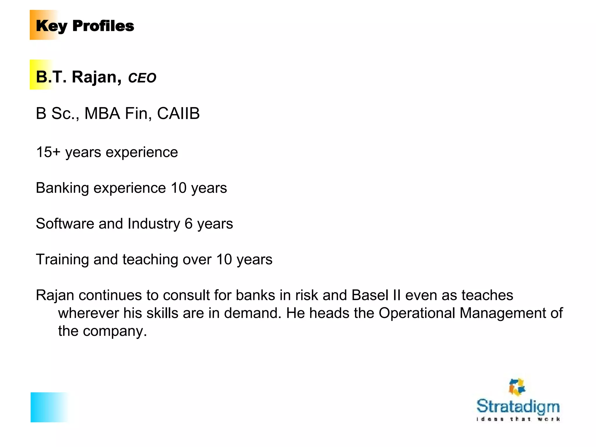 Stratadigm Key Profiles | PPT