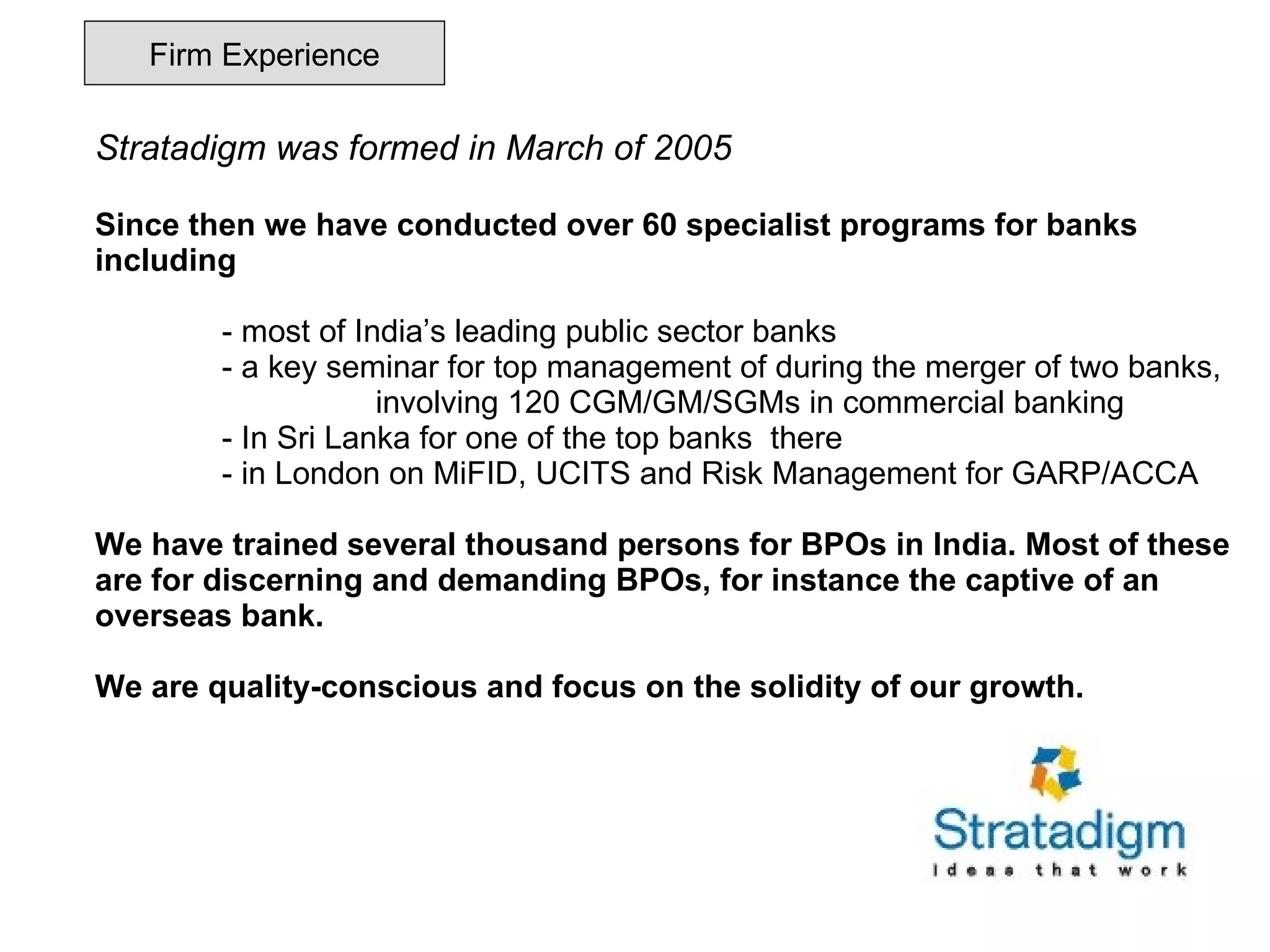 Stratadigm Key Profiles | PPT