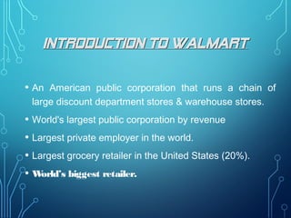 presentaion on walmart | PPT