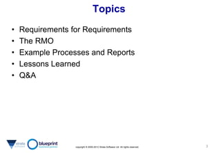 Requirements Management Office - Strata | PDF