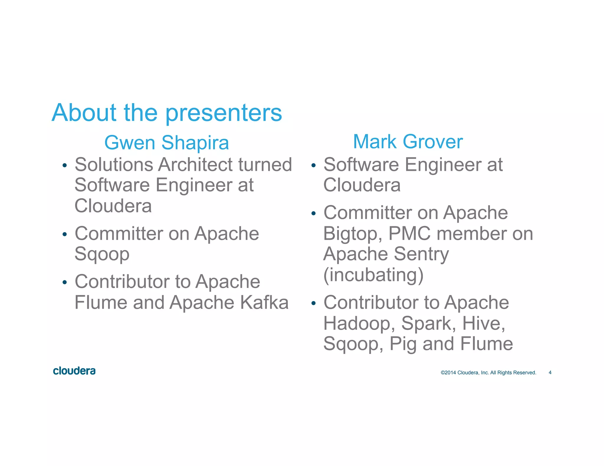 Hadoop Application Architectures tutorial - Strata London | PDF