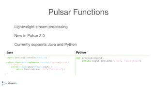 Strata London 2018: Multi-everything with Apache Pulsar | PPT