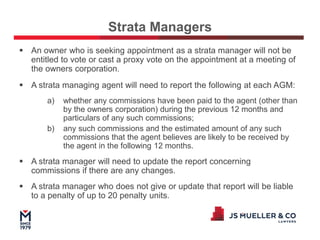 Strata Meetings and the New Laws | PPT