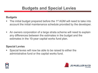Strata Meetings and the New Laws | PPT