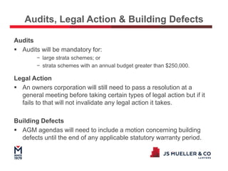 Strata Meetings and the New Laws | PPT
