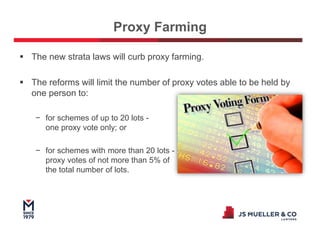 Strata Meetings and the New Laws | PPT