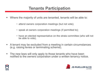 Strata Meetings and the New Laws | PPT