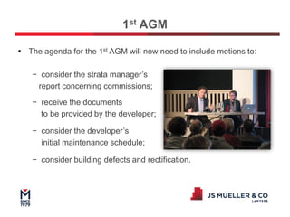 Strata Meetings and the New Laws | PDF
