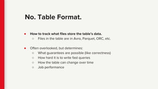 Iceberg: A modern table format for big data (Strata NY 2018) | PPT