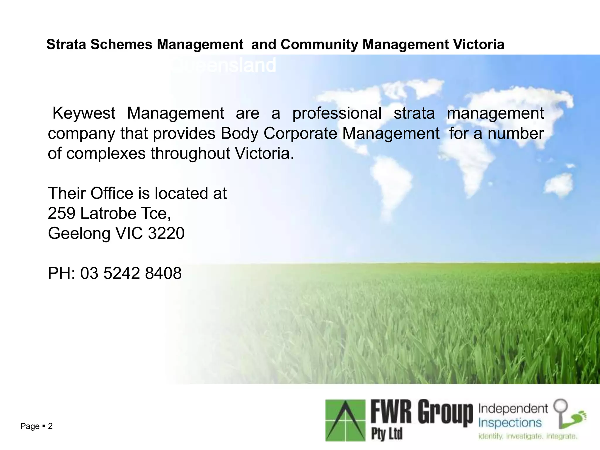 Strata schemes management act victoria presentation keywest management ...