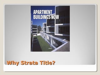 Strata titles | PPT
