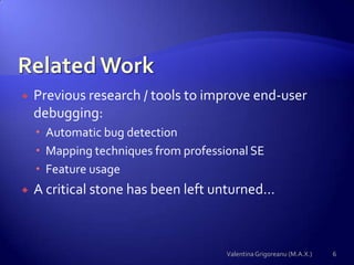 StratCel: A Strategy-Centric Approach to the Design of End-User Debugging Tools | PPTX | Web ...