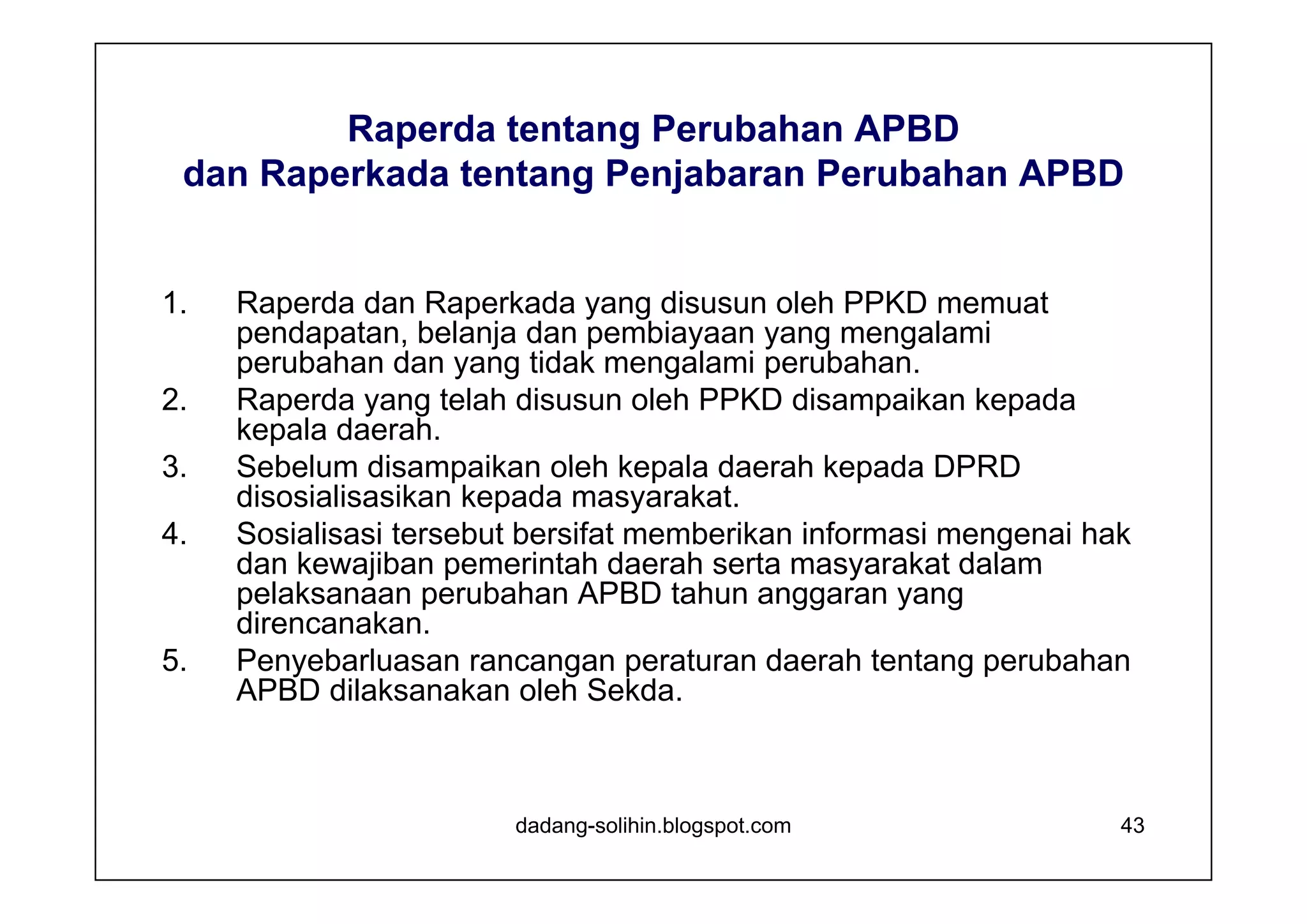 Strategi Penetapan Kebijakan Anggaran Pembangunan Daerah | PDF