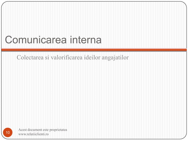 Strategia de comunicare interna | PPTX
