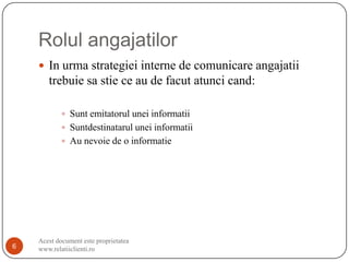 Strategia de comunicare interna | PPTX