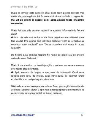 Cum sa inveti pentru examene si sa iei 10! | PDF