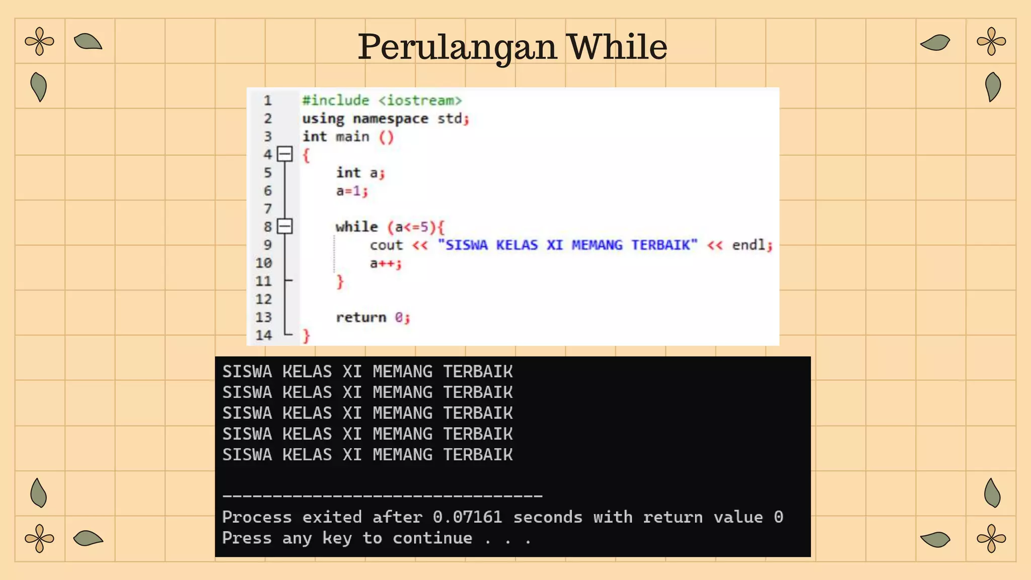 Strategi Algoritmik Dan Pemrograman Perulangan Pptx
