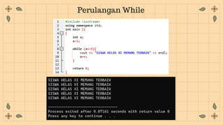STRATEGI ALGORITMIK DAN PEMROGRAMAN - PERULANGAN.pptx