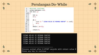 STRATEGI ALGORITMIK DAN PEMROGRAMAN - PERULANGAN.pptx