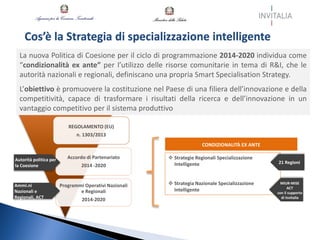 Strategia nazionale di specializzazione intelligente invitalia | PDF