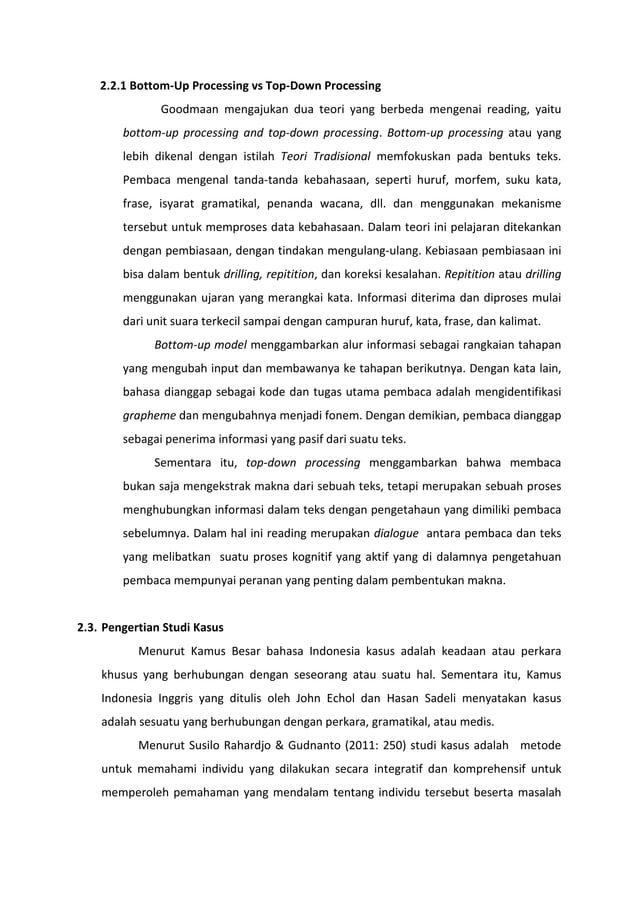 Strategi belajar bahasa inggris berdasarkan studi kasus