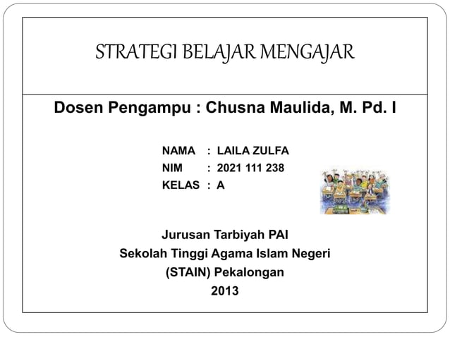 Strategi belajar mengajar | PPTX