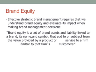 Strategic brand-management | PPTX