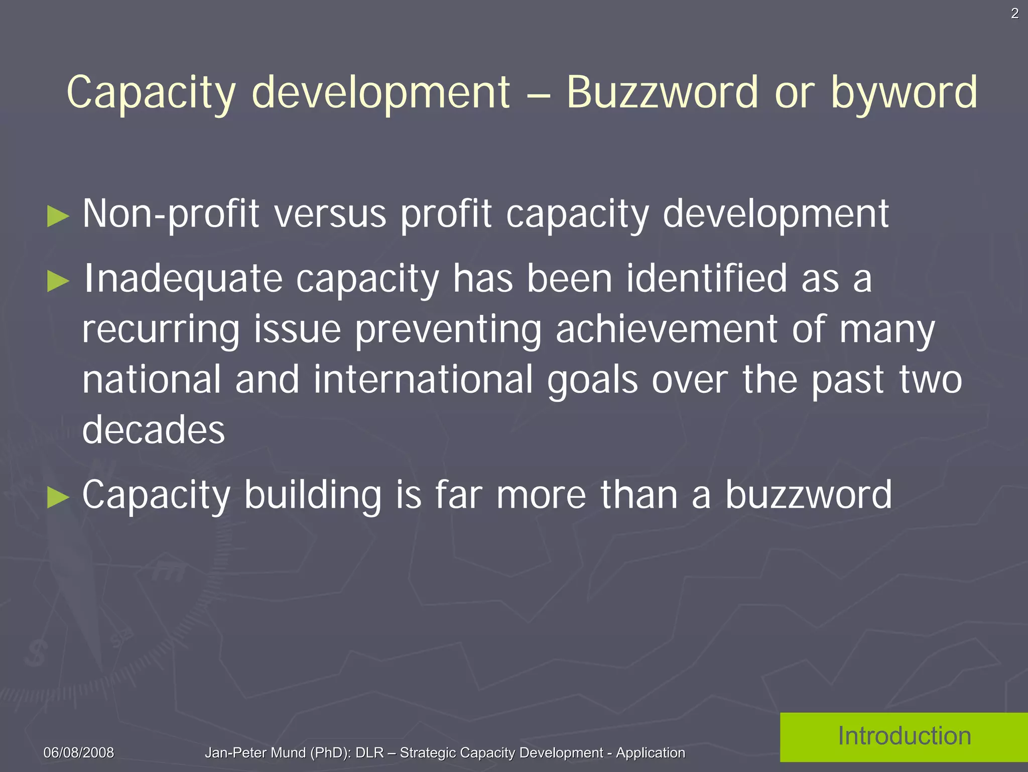 Strategic Elements Of Capacity Development | PDF
