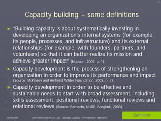 Strategic Elements Of Capacity Development | PDF