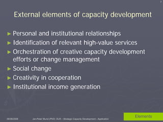 Strategic Elements Of Capacity Development | PDF