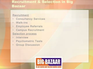 Strategic hrm-at-big-bazaar | PPT