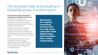 Strategic Insights Into The Global Consulting Industry | PDF