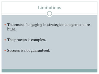 Strategic management and strategic planning | PPTX