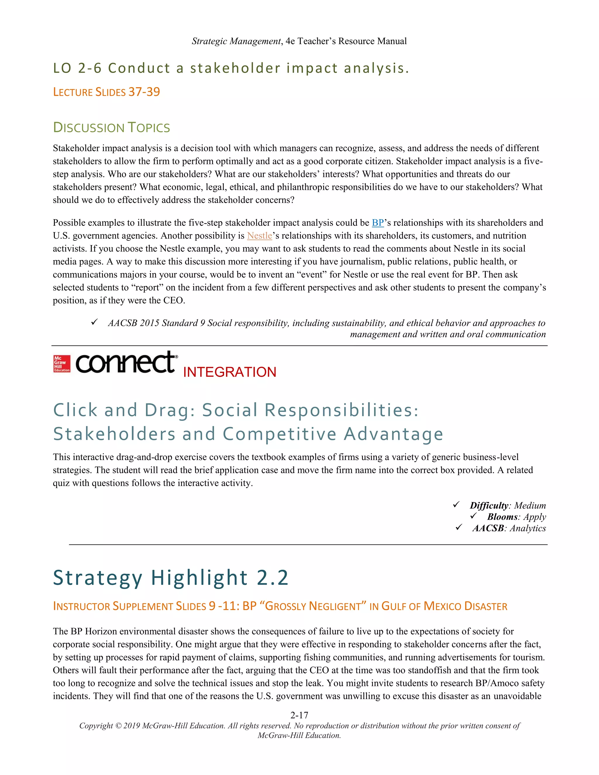 Strategic Management 4th Edition Frank-Rothaermel Solutions Manual | PDF