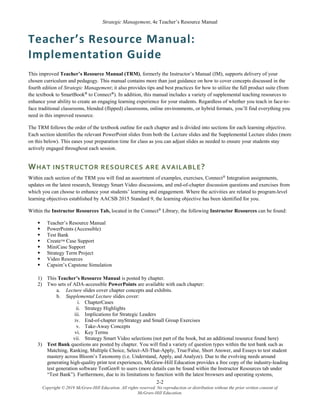 Strategic Management 4th Edition Frank-Rothaermel Solutions Manual | PDF