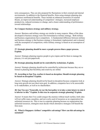 Strategic Management Concepts and Cases Global 15th Edition David ...