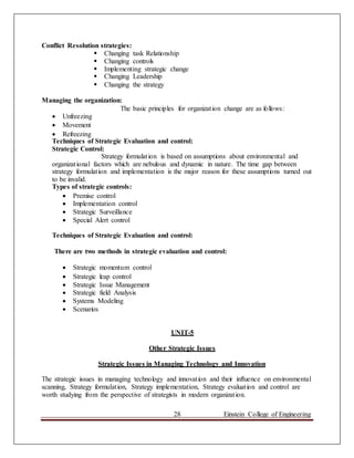 Strategic management - short notes | DOCX