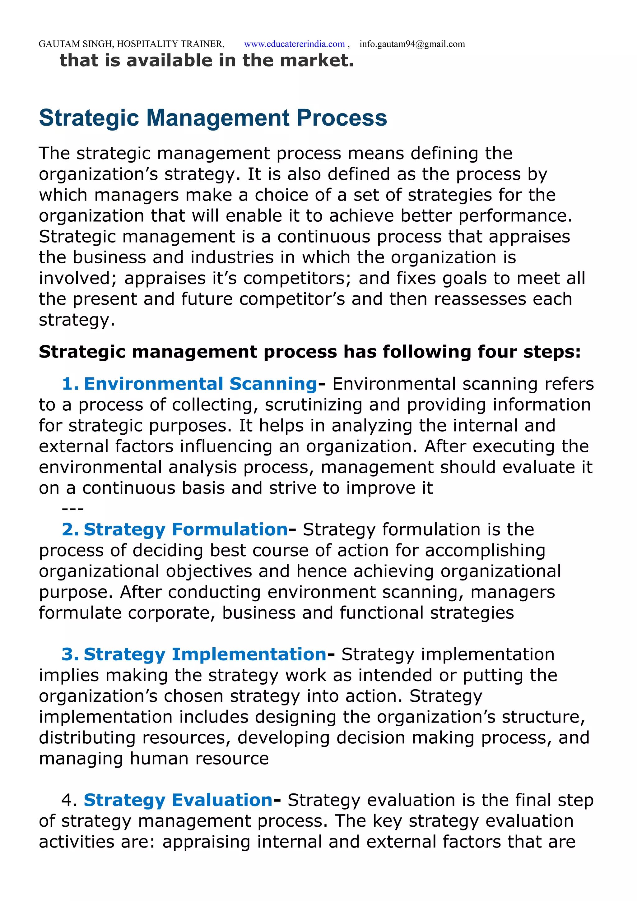 Strategic management | PDF