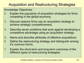 Strategic Management Ch08 | PPT