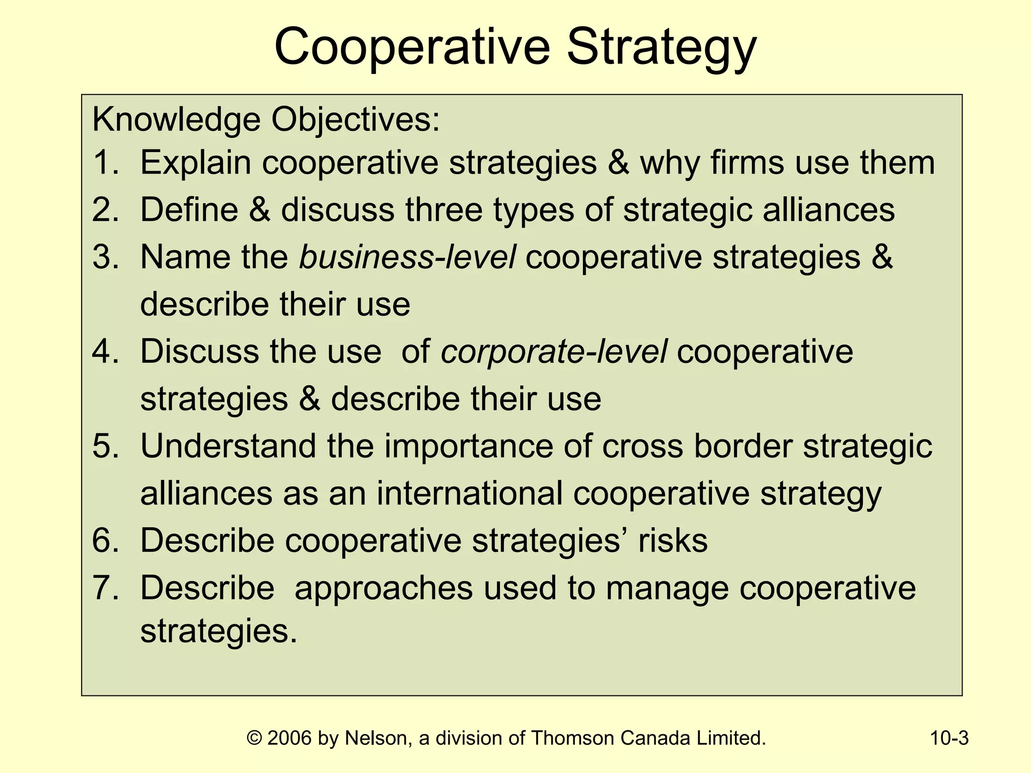 Strategic Management Ch10 | PPT