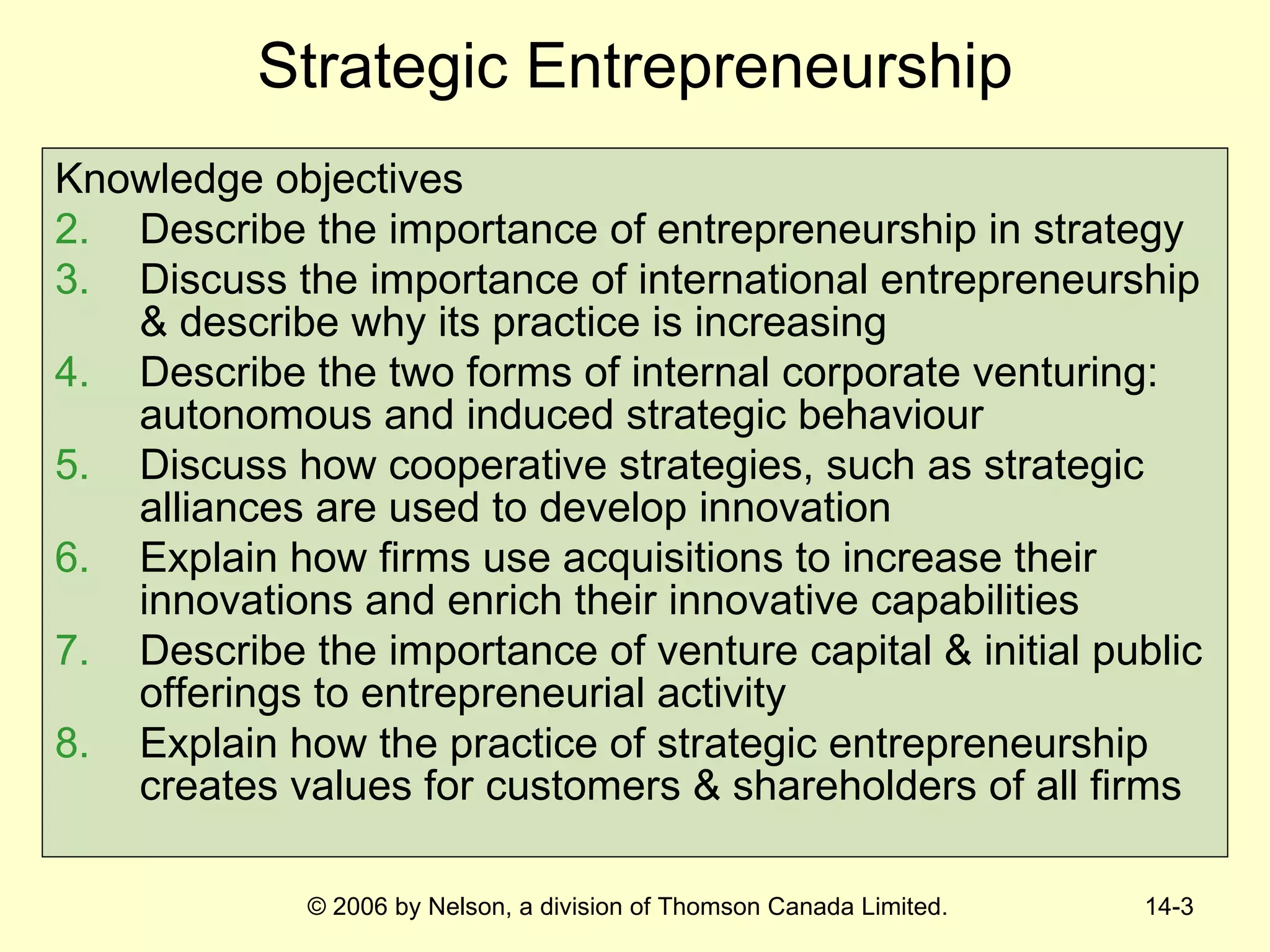 Strategic Management Ch14 | PPT