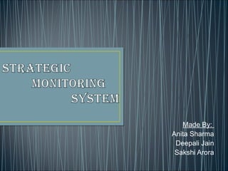 Strategic monitoring-system | PPT