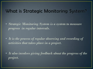 Strategic monitoring-system | PPT
