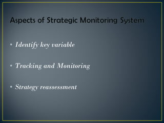 Strategic monitoring-system | PPT